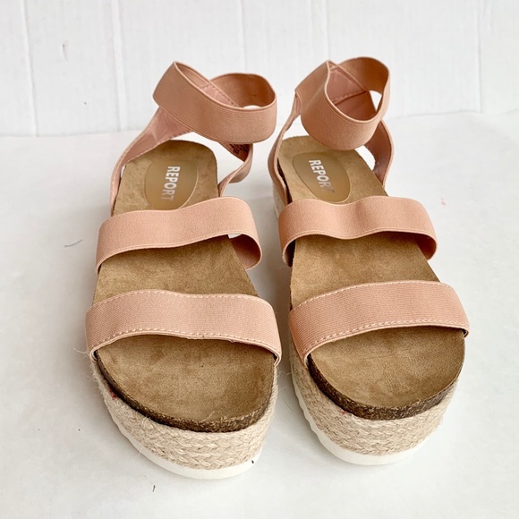 Report | Shoes | Report Carly Elastic Platform Espadrille Sandal | Poshmark